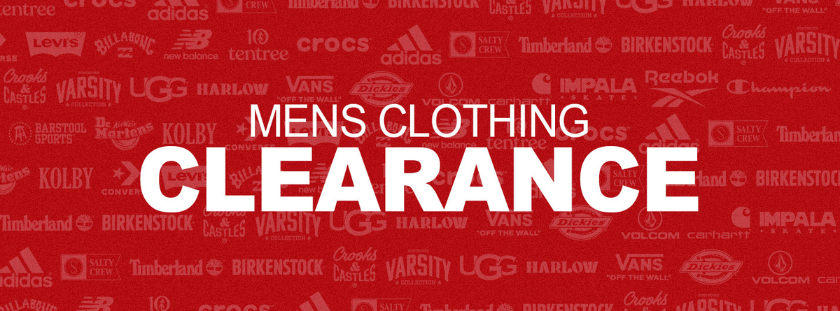 CLEARANCE MENS CLOTHING - Up to 80% OFF Last Chance Styles - Shop Now